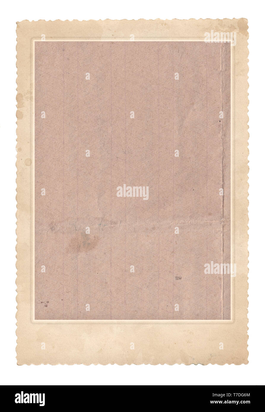 Old photo frame. Vintage paper. Retro card Stock Photo - Alamy