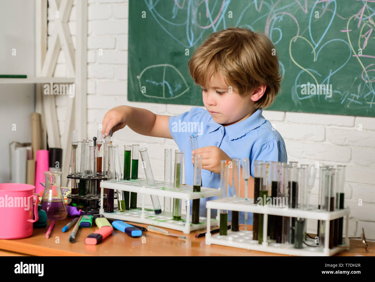 Chemistry laboratory. Practical knowledge concept. Study grants and ...