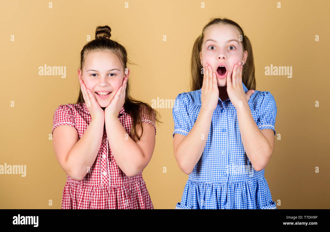 Having sister is always fun. Best friends forever. Happy childhood ...