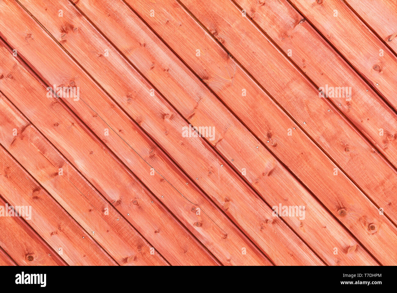 Red wooden planks with natural patterns as background, wooden board ...