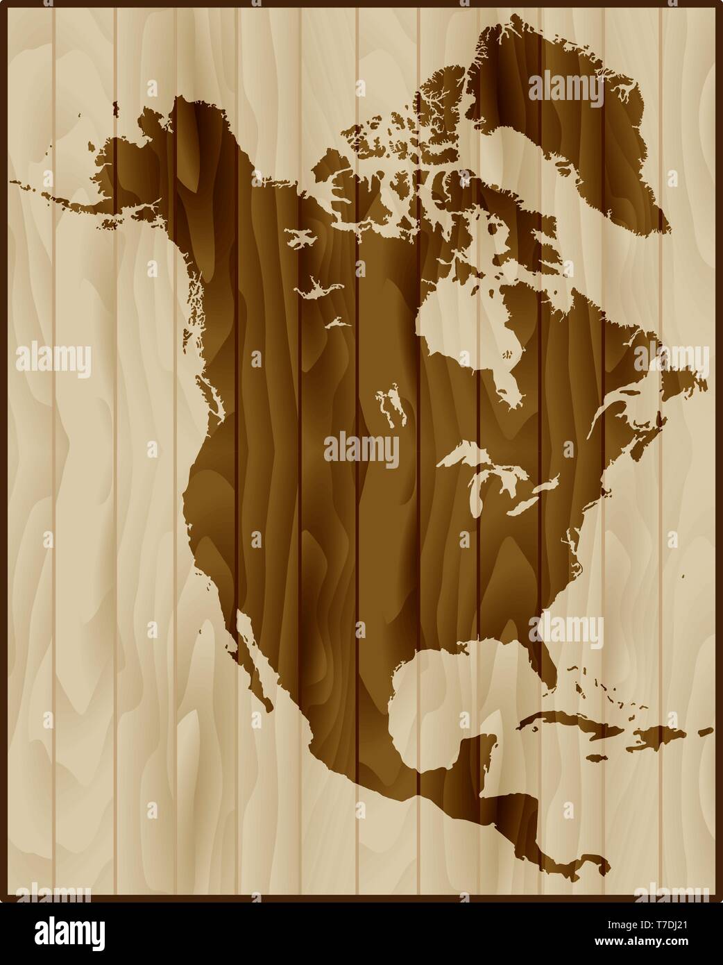 North america map Stock Vector Images - Alamy