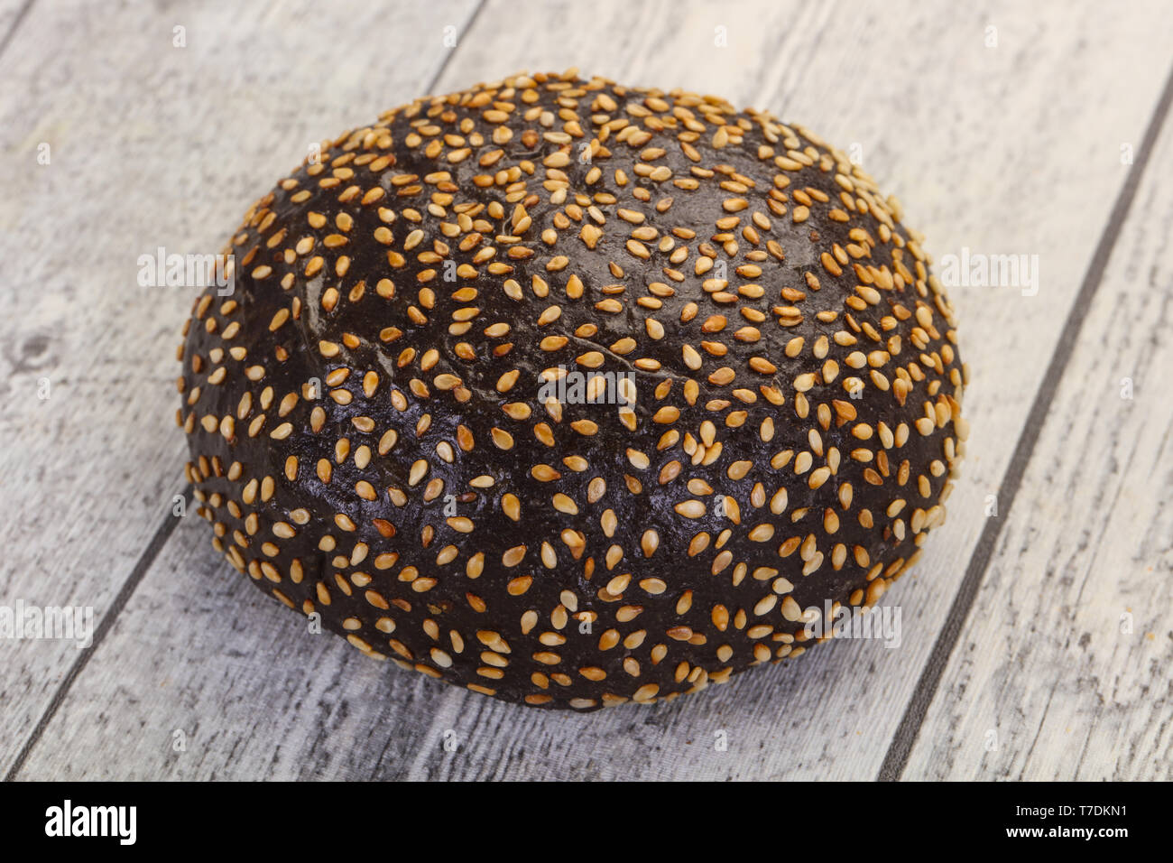 Fresh hot Bun for burger Stock Photo - Alamy