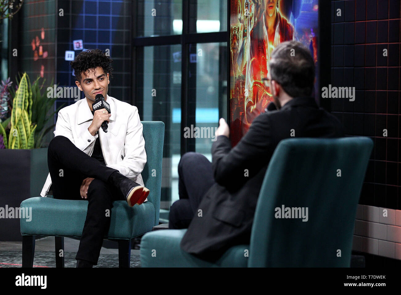 New York, USA. 6 May, 2019. Mena Massoud at the BUILD Series with Mena ...