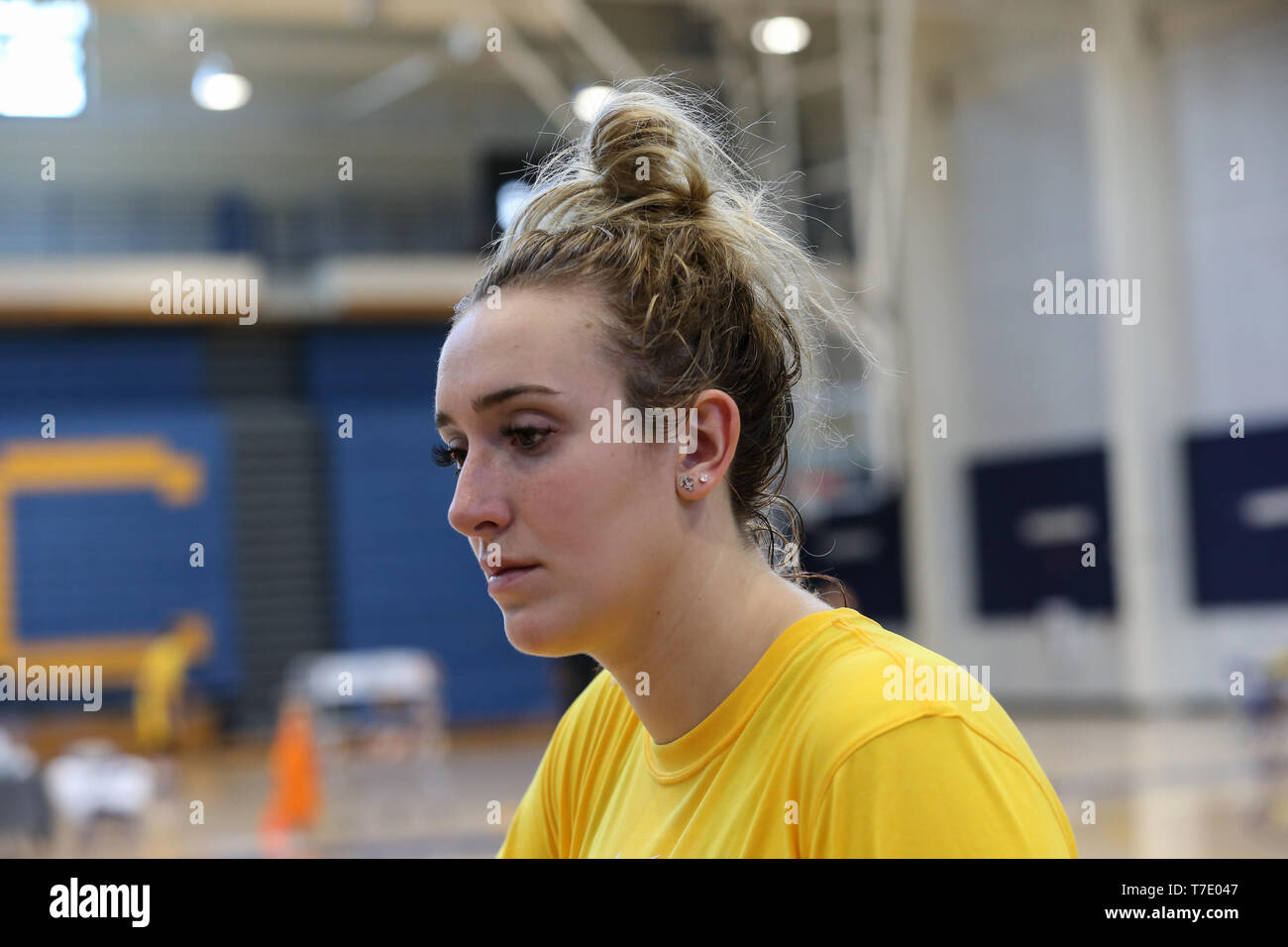 WNBA 2019: Rookie Marina Mabrey during the Los Angeles Sparks day 2 of ...