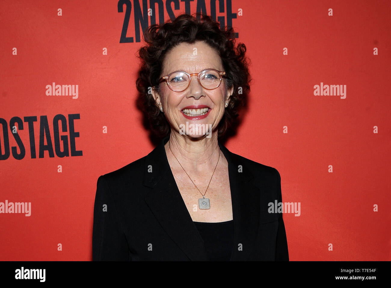 New York, USA. 6 May, 2019. Annette Bening at the Second Stage 40th ...
