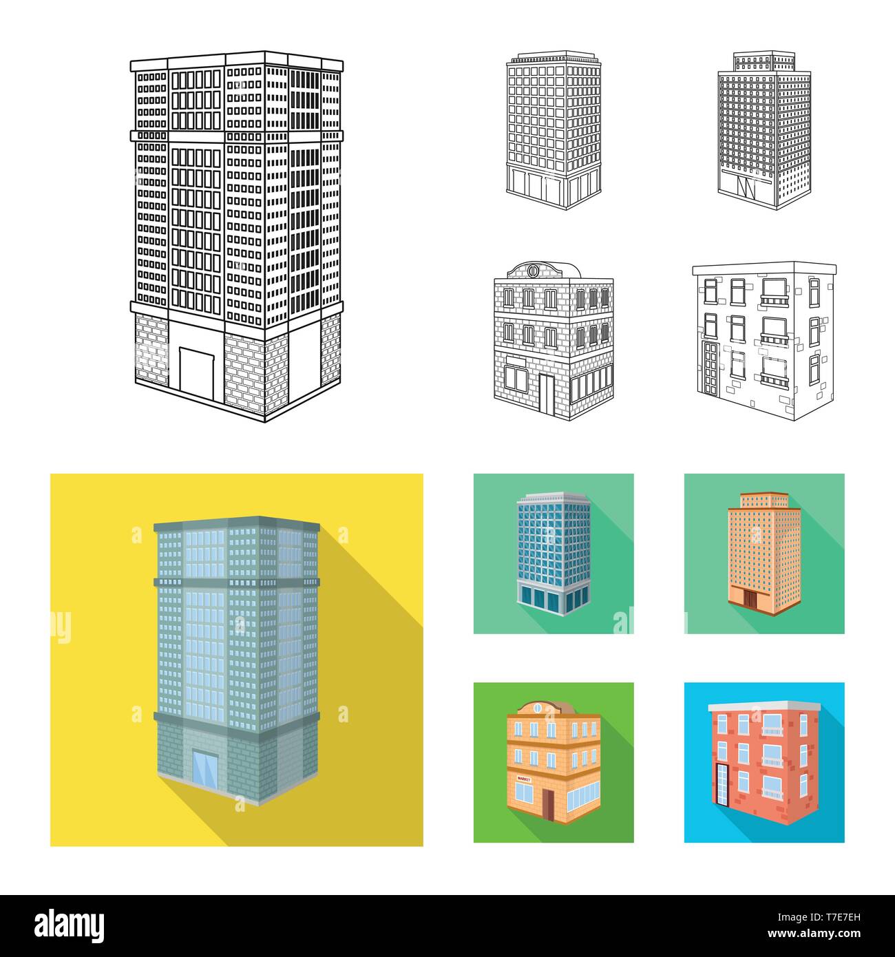 Vector design of construction and building sign. Set of construction ...