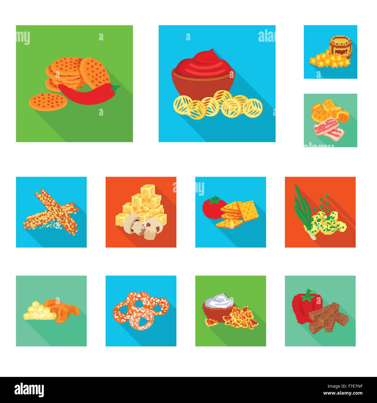 Vector design of taste and seasonin logo. Collection of taste and ...