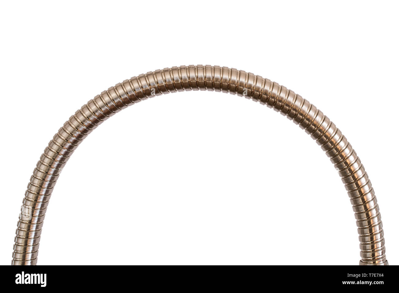 Flexible metal rod isolated on white background Stock Photo - Alamy