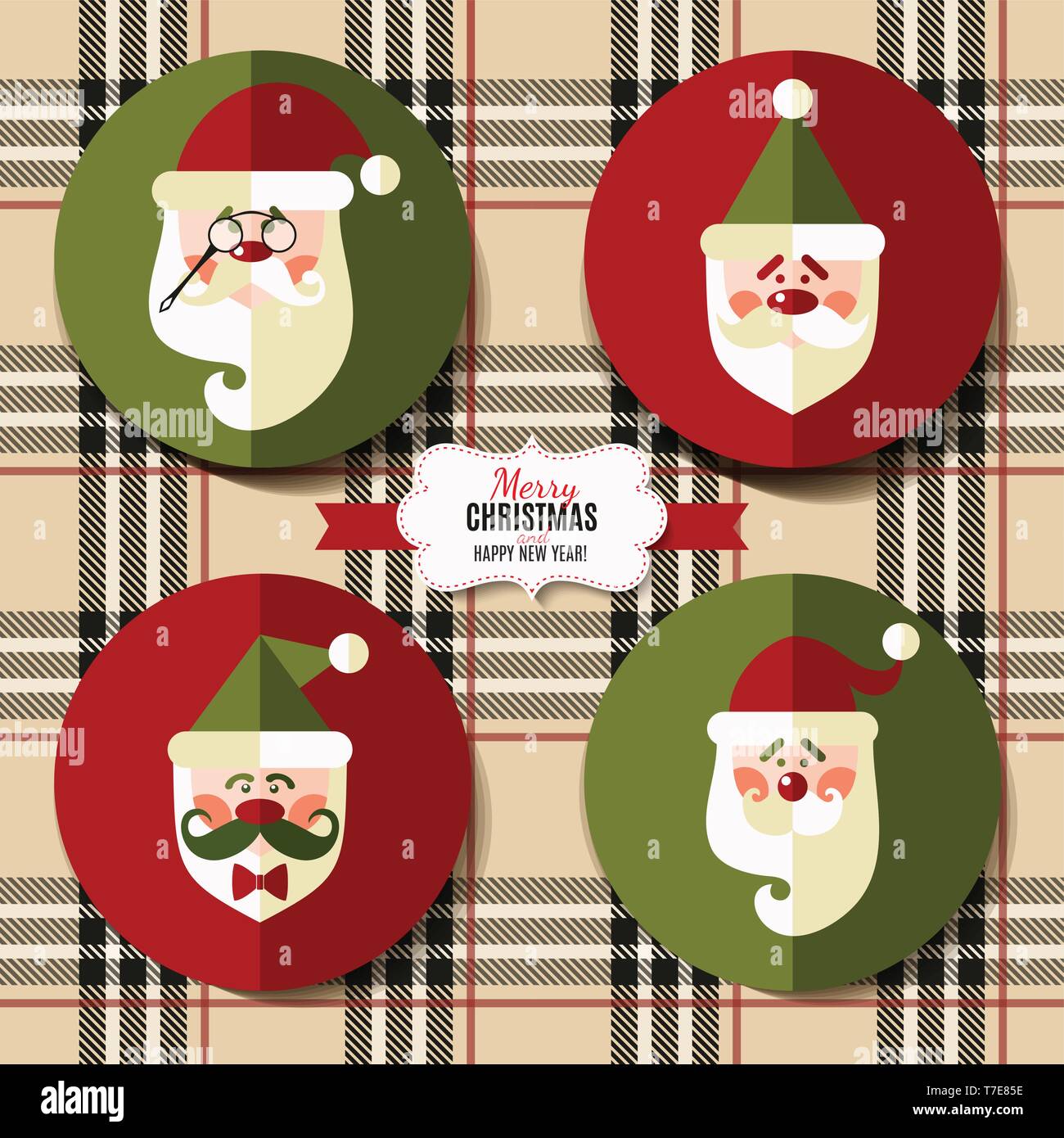 Christmas design icons set. Vector background Stock Vector Image & Art ...