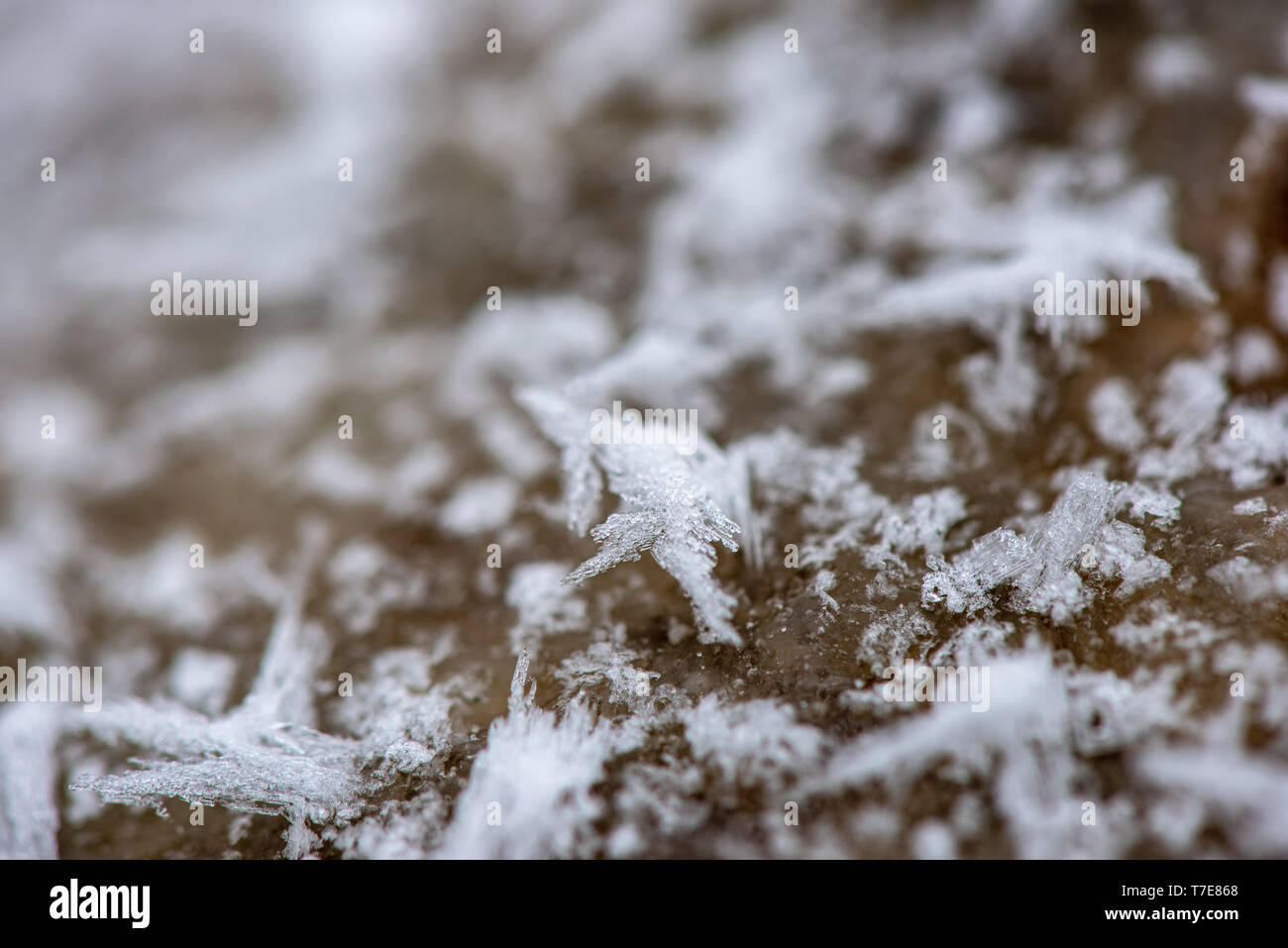 frozen ground texture in winter countryside. cloudy day Stock Photo - Alamy