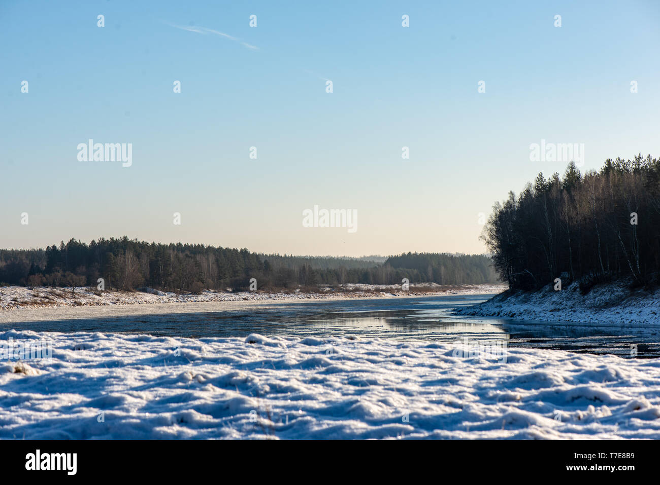 frozen ground texture in winter countryside. cloudy day Stock Photo - Alamy