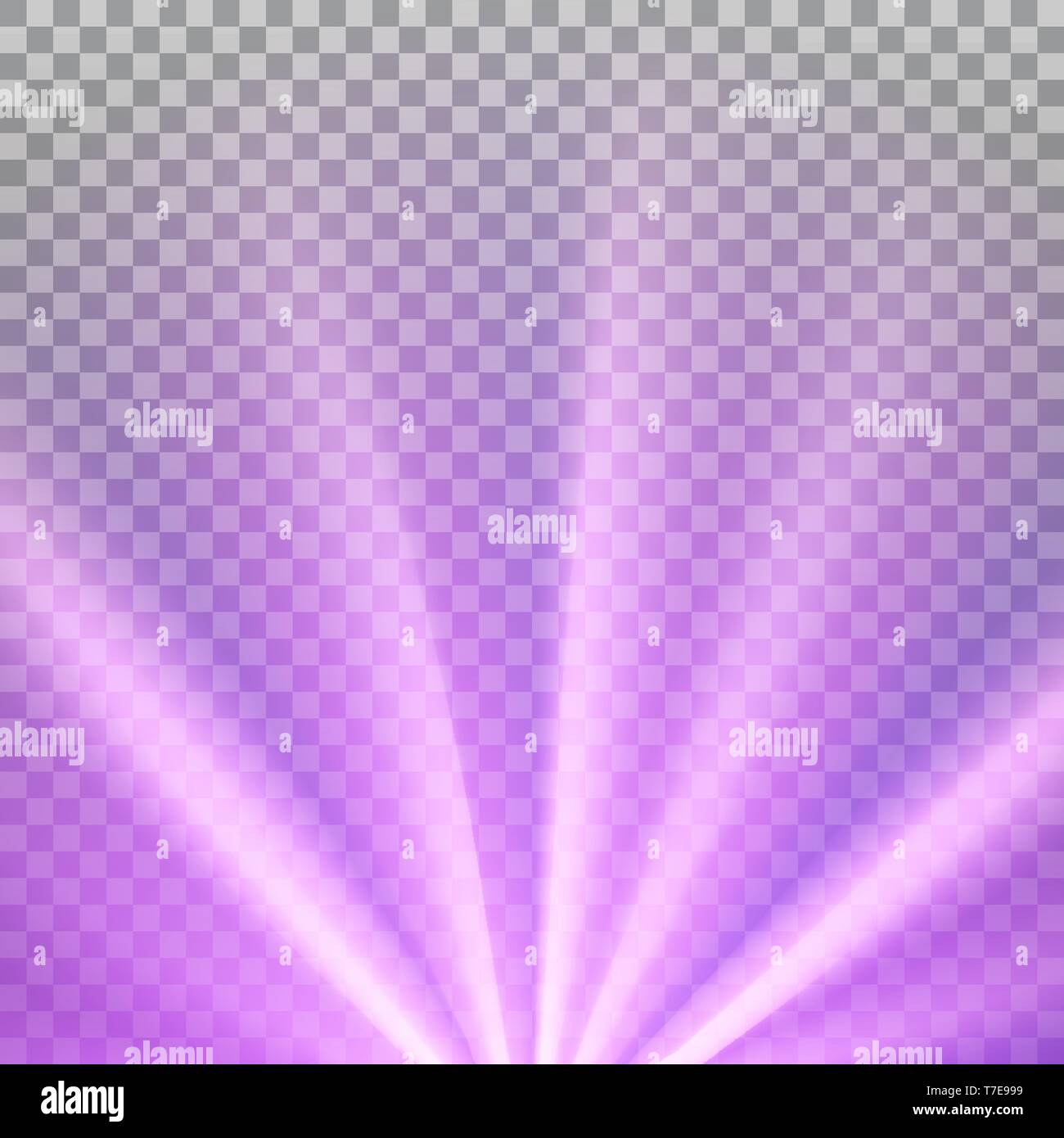 Purple colored rays with color spectrum flare. Abstract glaring effect ...