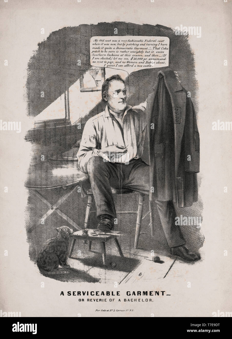 President james buchanan political cartoon hi-res stock photography and ...