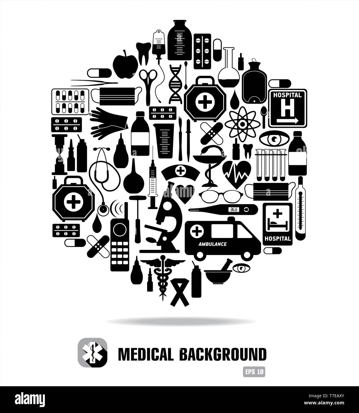 Medical icon set Stock Vector Image & Art - Alamy
