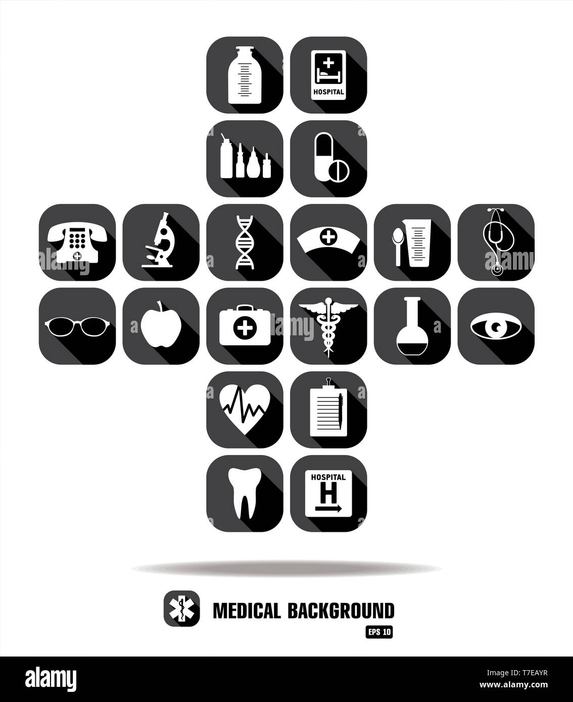 Medical icon set Stock Vector Image & Art - Alamy