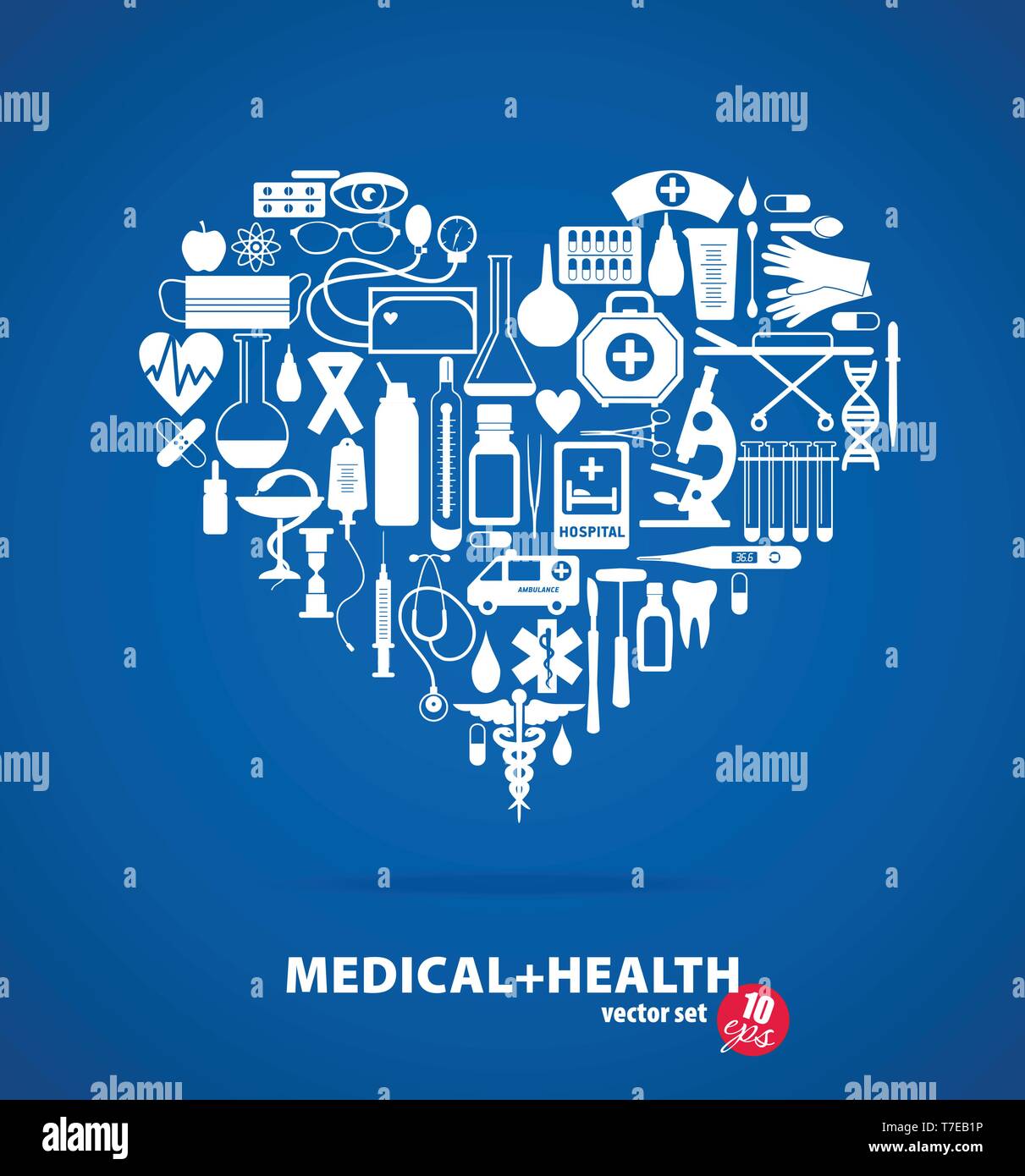 Medical ser. Heart illustration Stock Vector Image & Art - Alamy