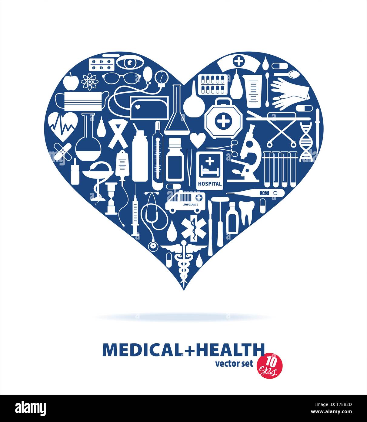 Medical ser. Heart illustration Stock Vector Image & Art - Alamy
