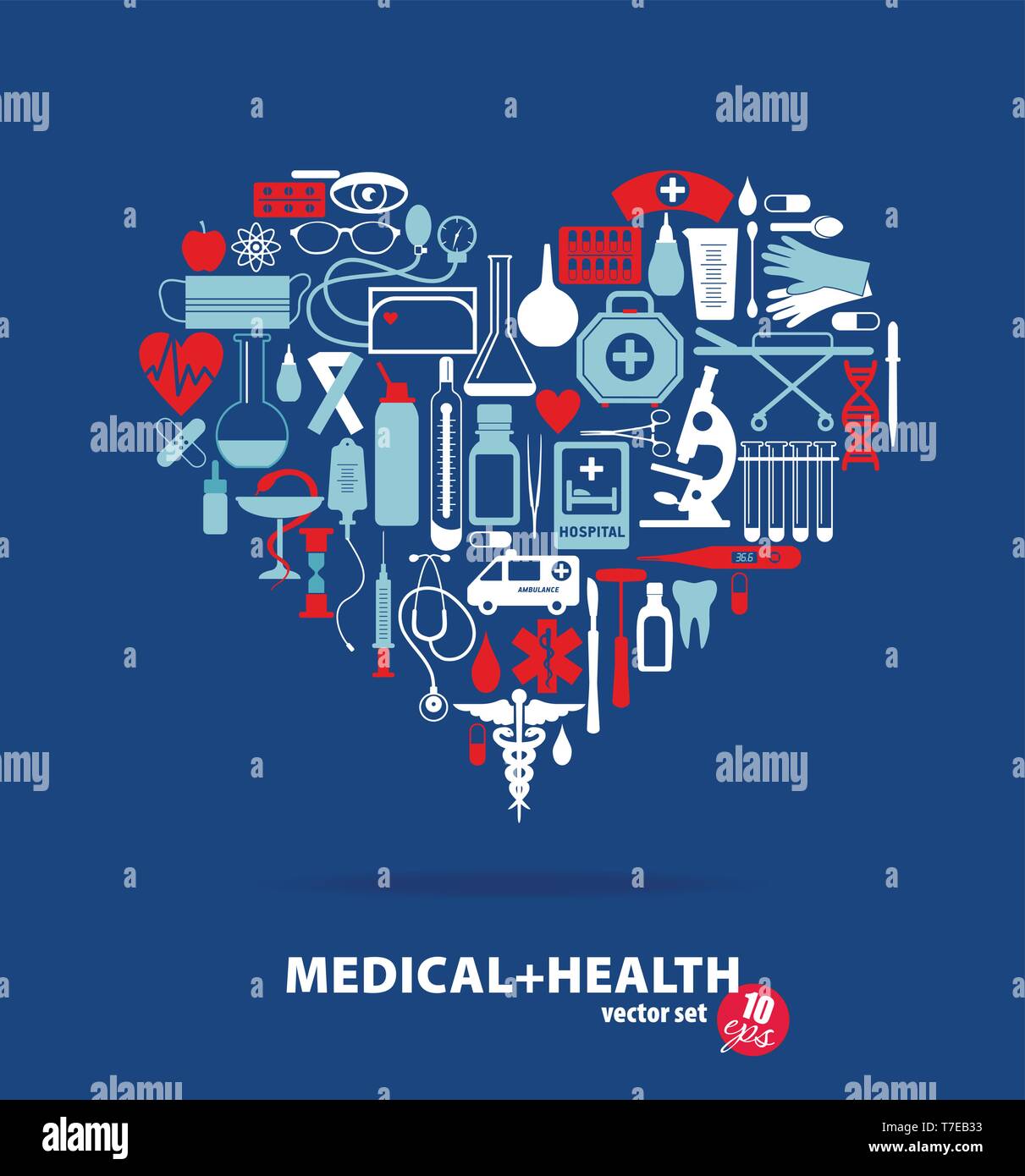 Medical ser. Heart illustration Stock Vector Image & Art - Alamy
