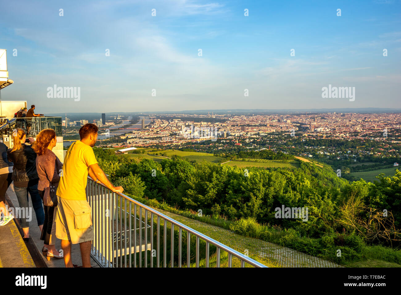 View over Vienna from Kahlenberg, Austria Stock Photo - Alamy