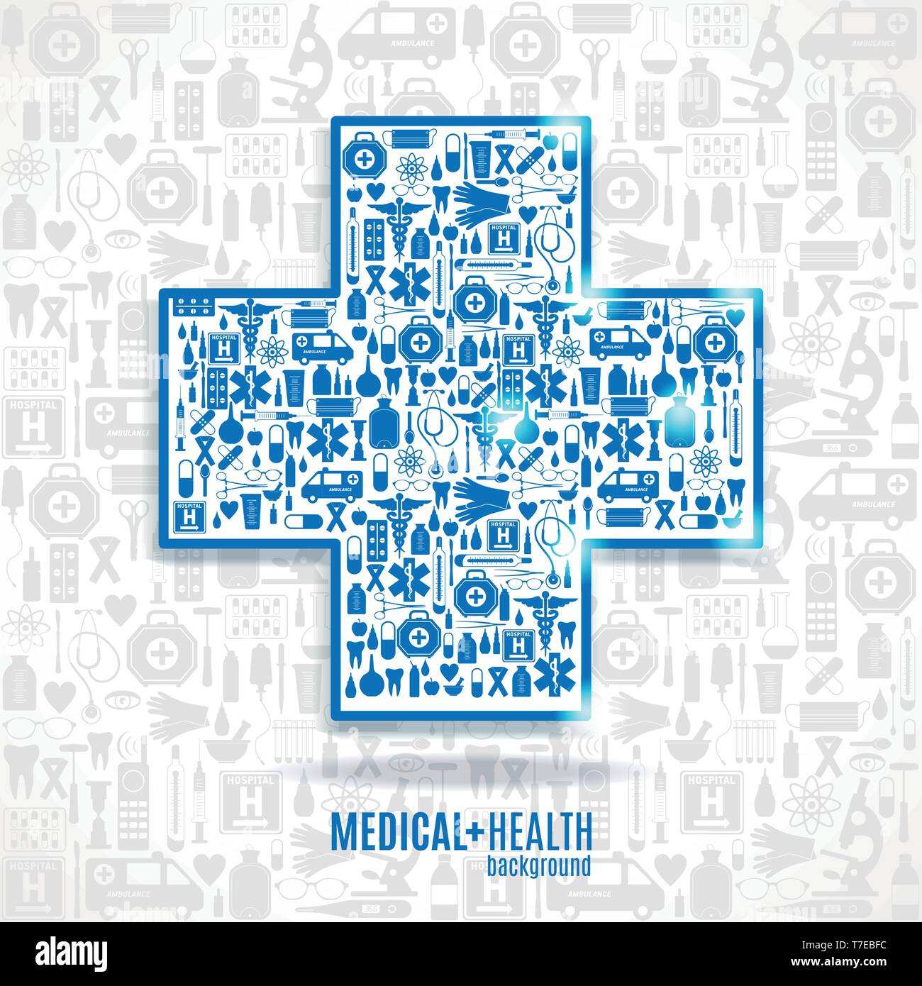 Medical icon background. Cross set Stock Vector Image & Art - Alamy