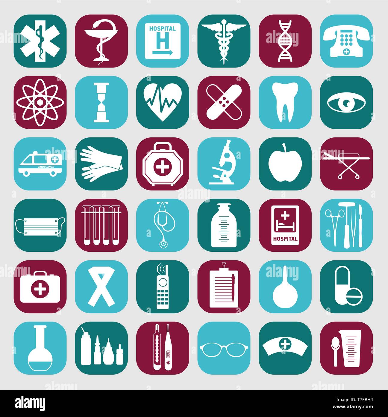 Medical icons set Stock Vector Image & Art - Alamy