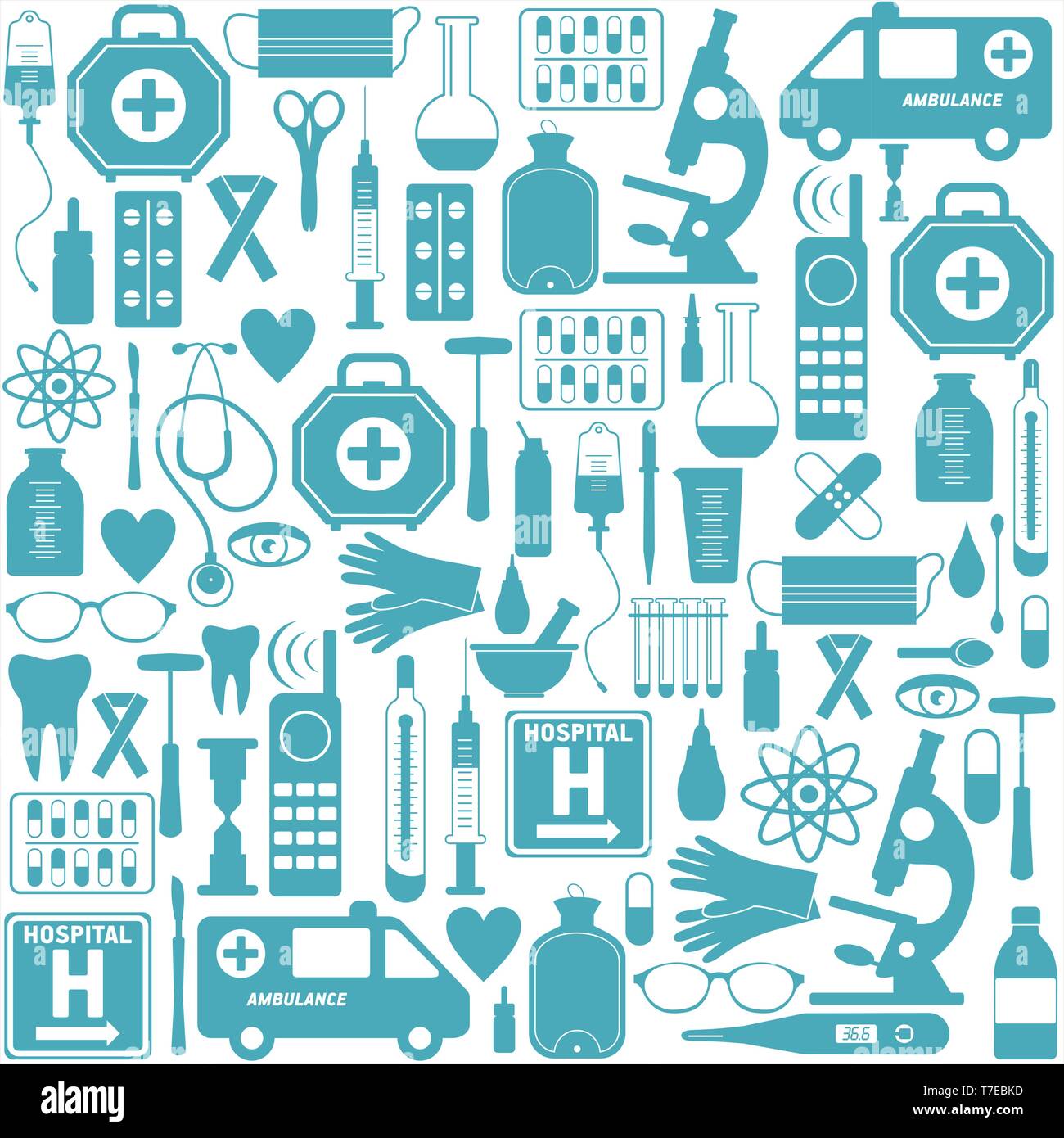 Medical seamless background Stock Vector Image & Art - Alamy