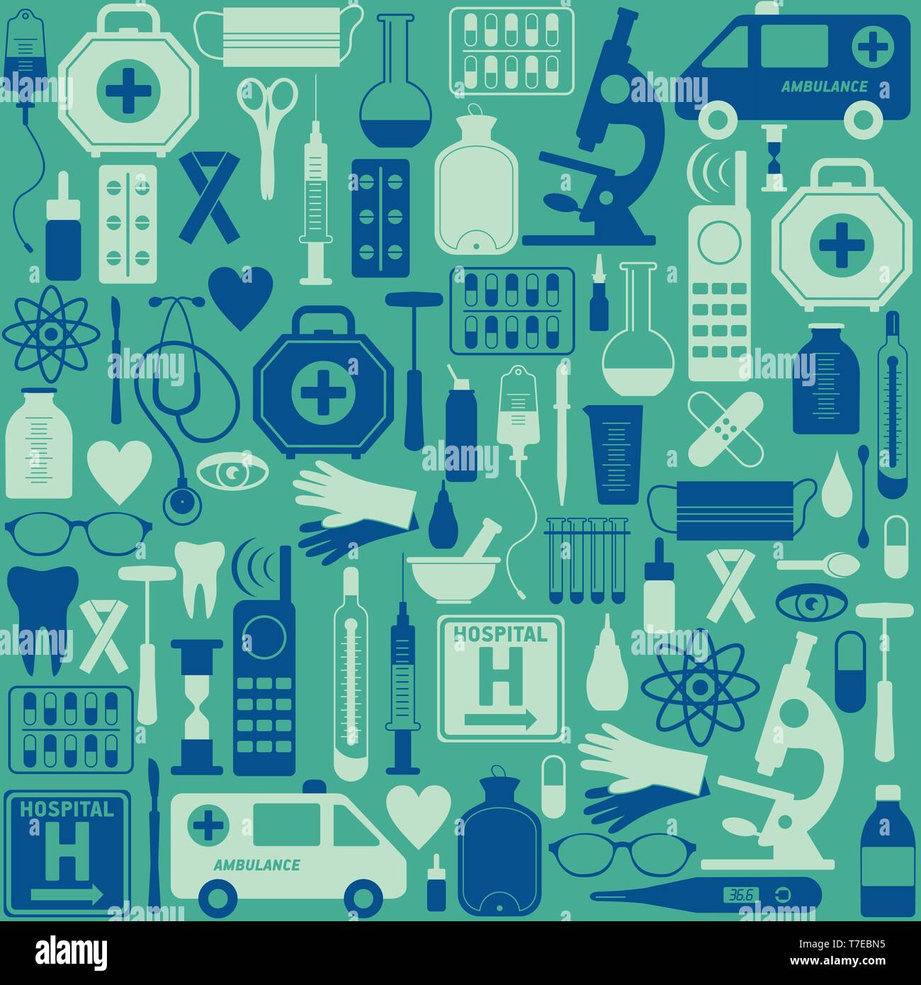 Medical seamless background Stock Vector Image & Art - Alamy