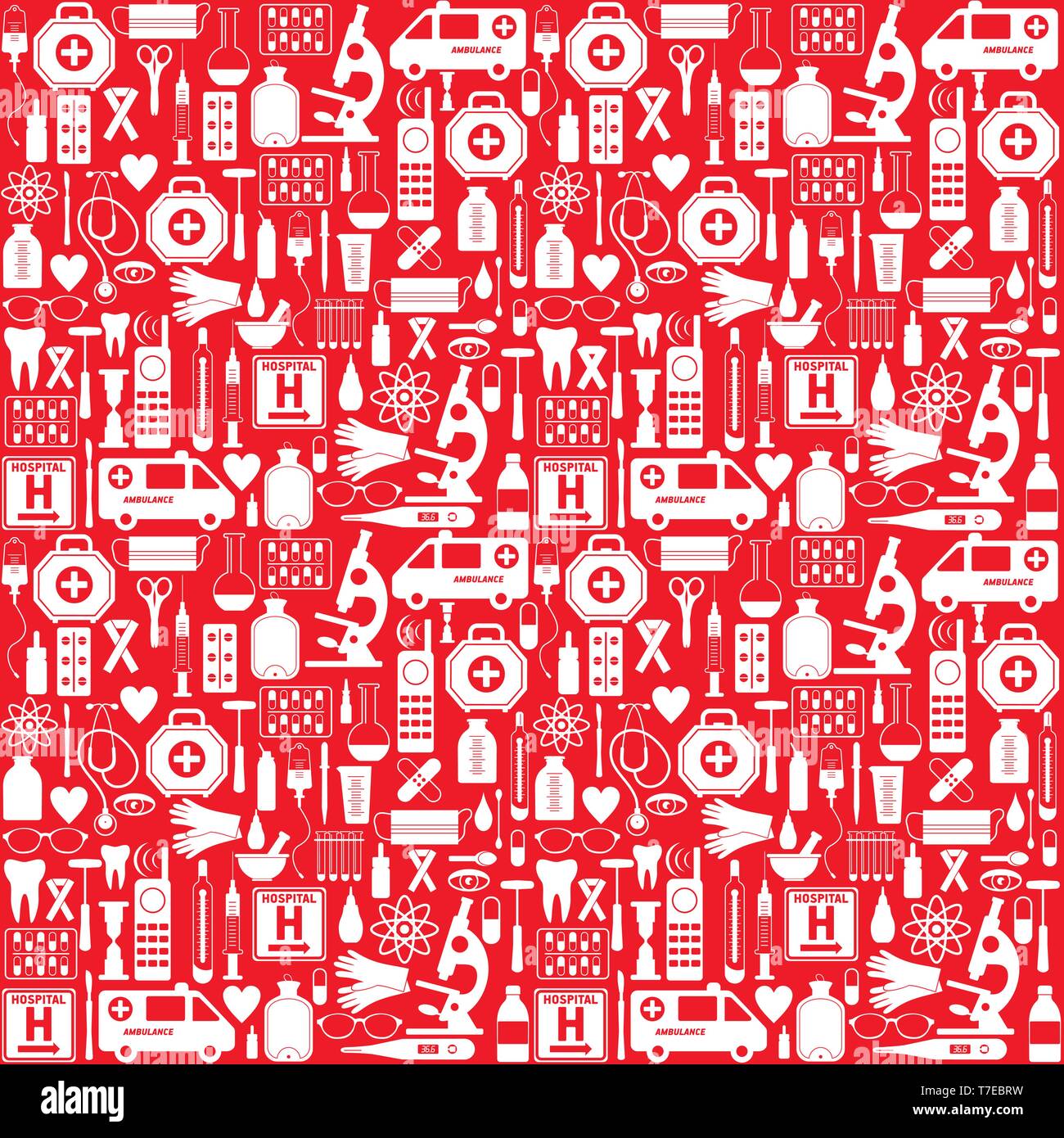 Medical seamless background Stock Vector Image & Art - Alamy
