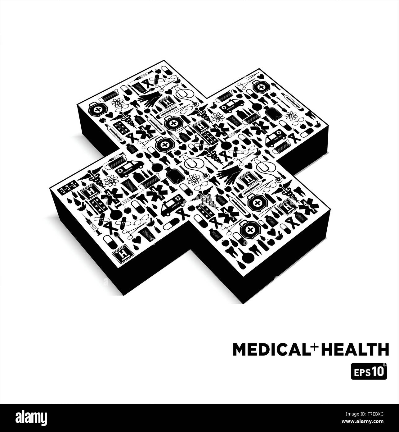 Medical cross. Set icon medical Stock Vector Image & Art - Alamy