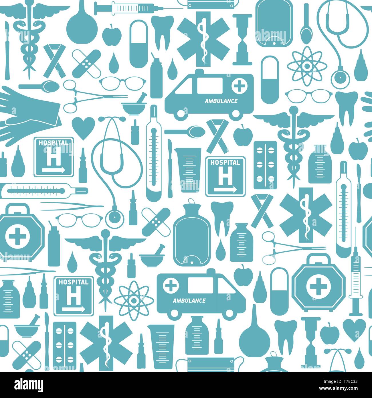 Medical seamless background Stock Vector Image & Art - Alamy