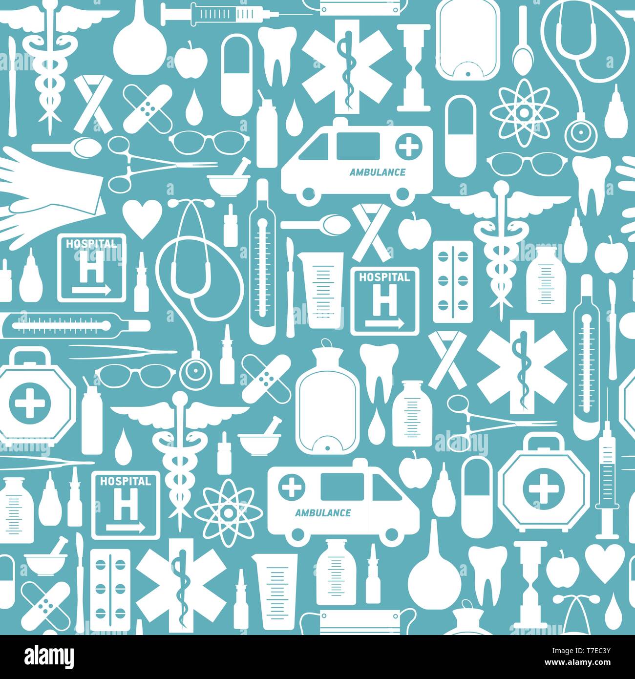 Medical seamless background Stock Vector Image & Art - Alamy