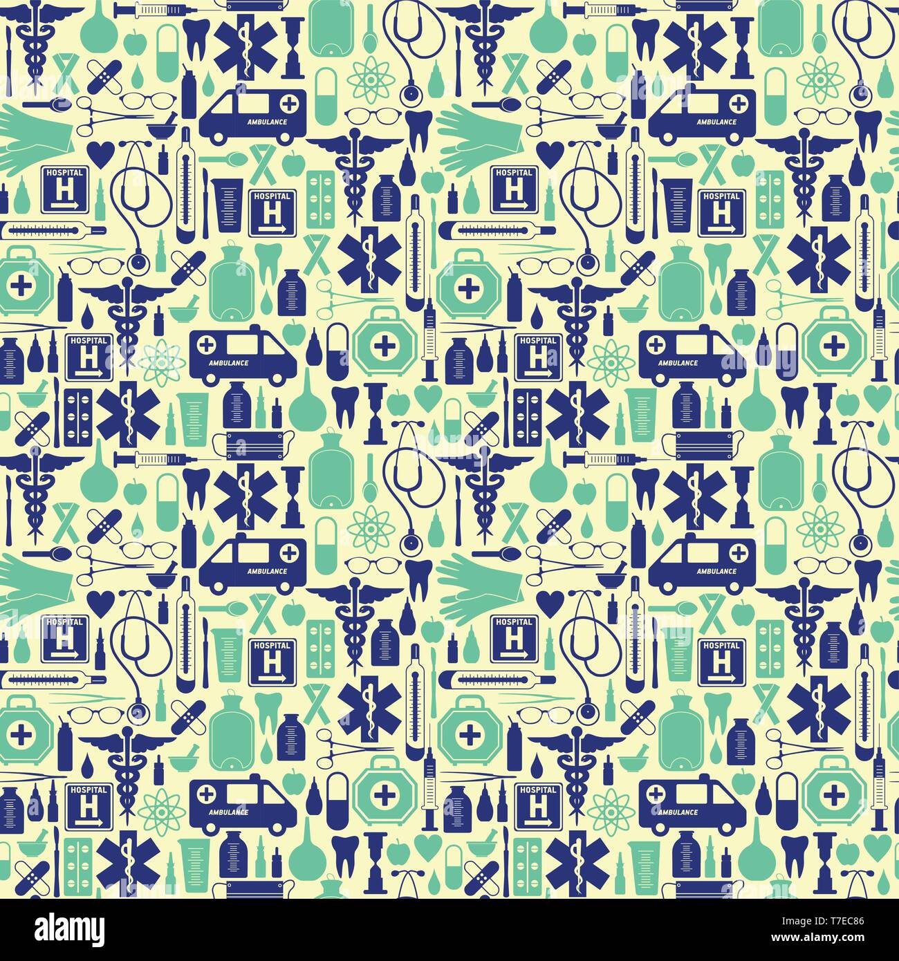 Medical seamless background Stock Vector Image & Art - Alamy