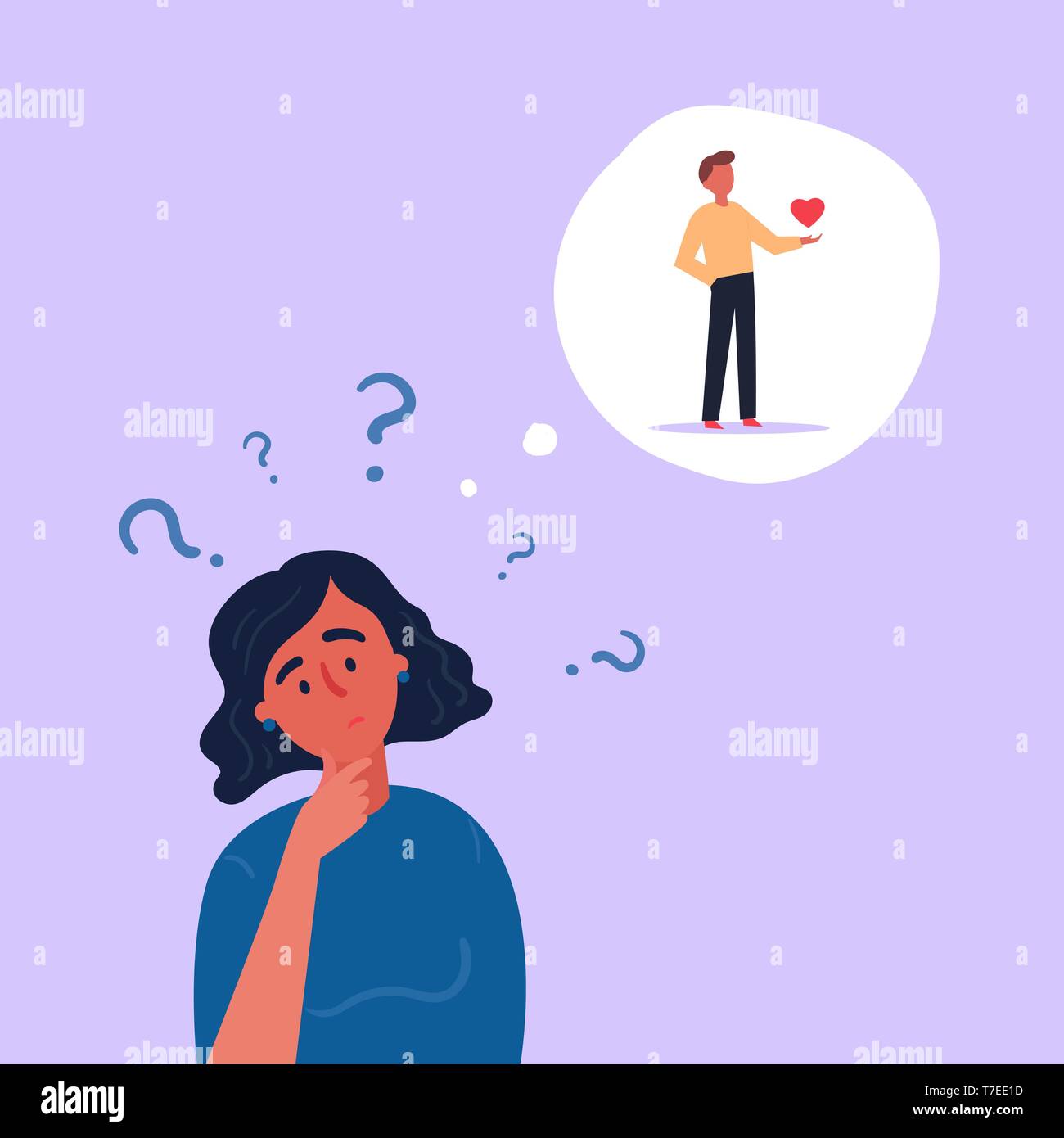 Cartoon boy question bubble hi-res stock photography and images - Alamy