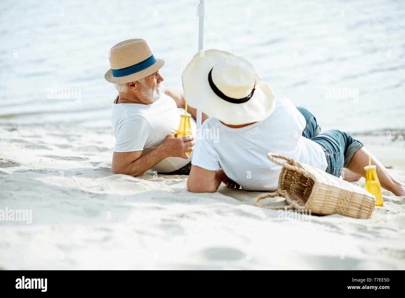 Mature woman lying under hi-res stock photography and images - Alamy