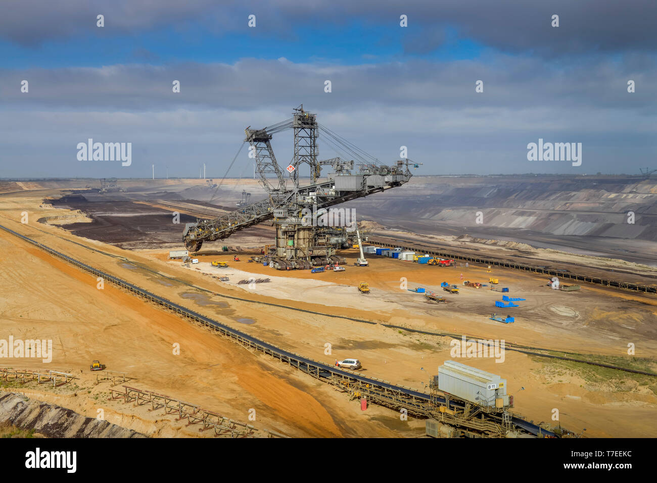 Braunkohletagebau, Garzweiler I, Rheinisches Braunkohlerevier, Rhein ...