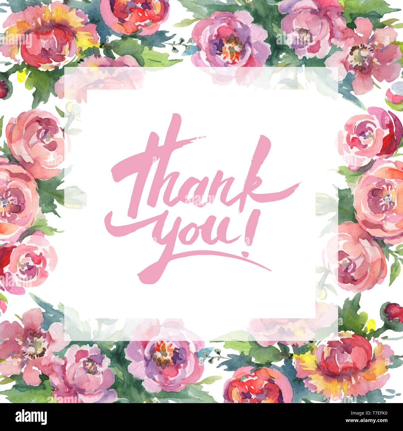 Peony bouquet floral botanical flowers. Wild spring leaf wildflower ...