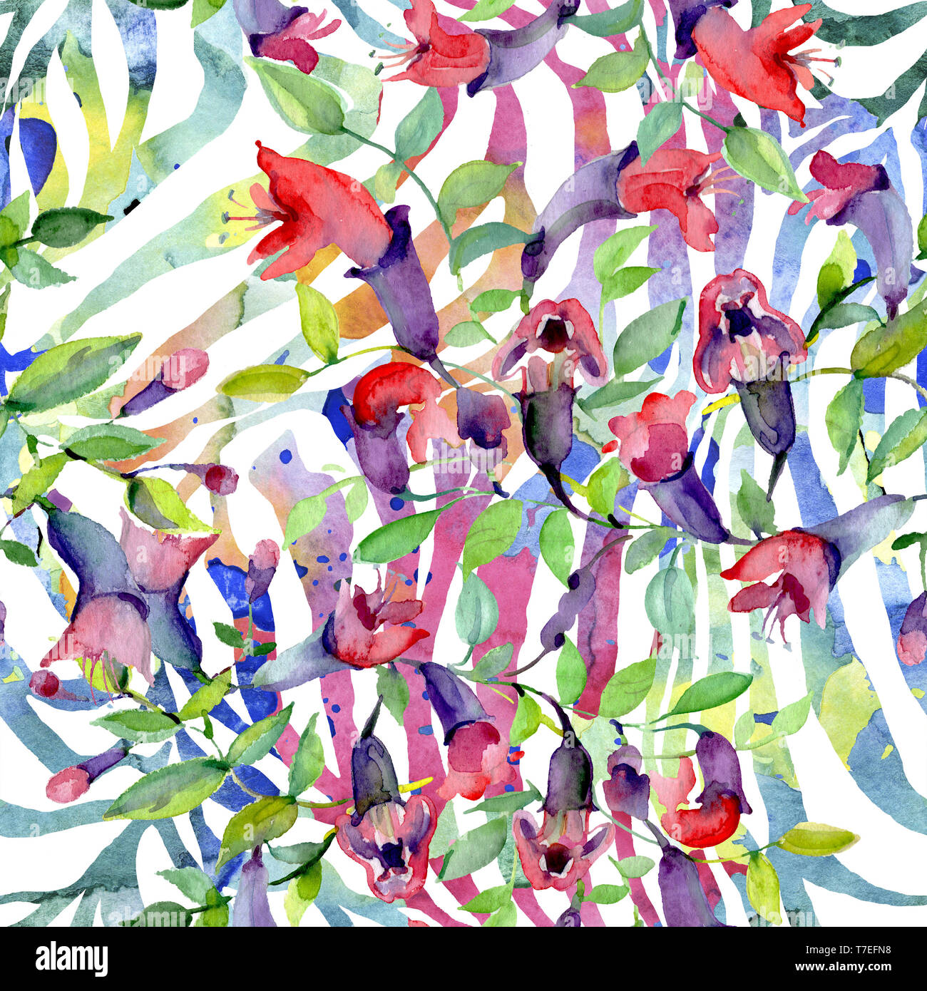 Bouquet floral botanical flowers. Wild spring leaf wildflower isolated ...