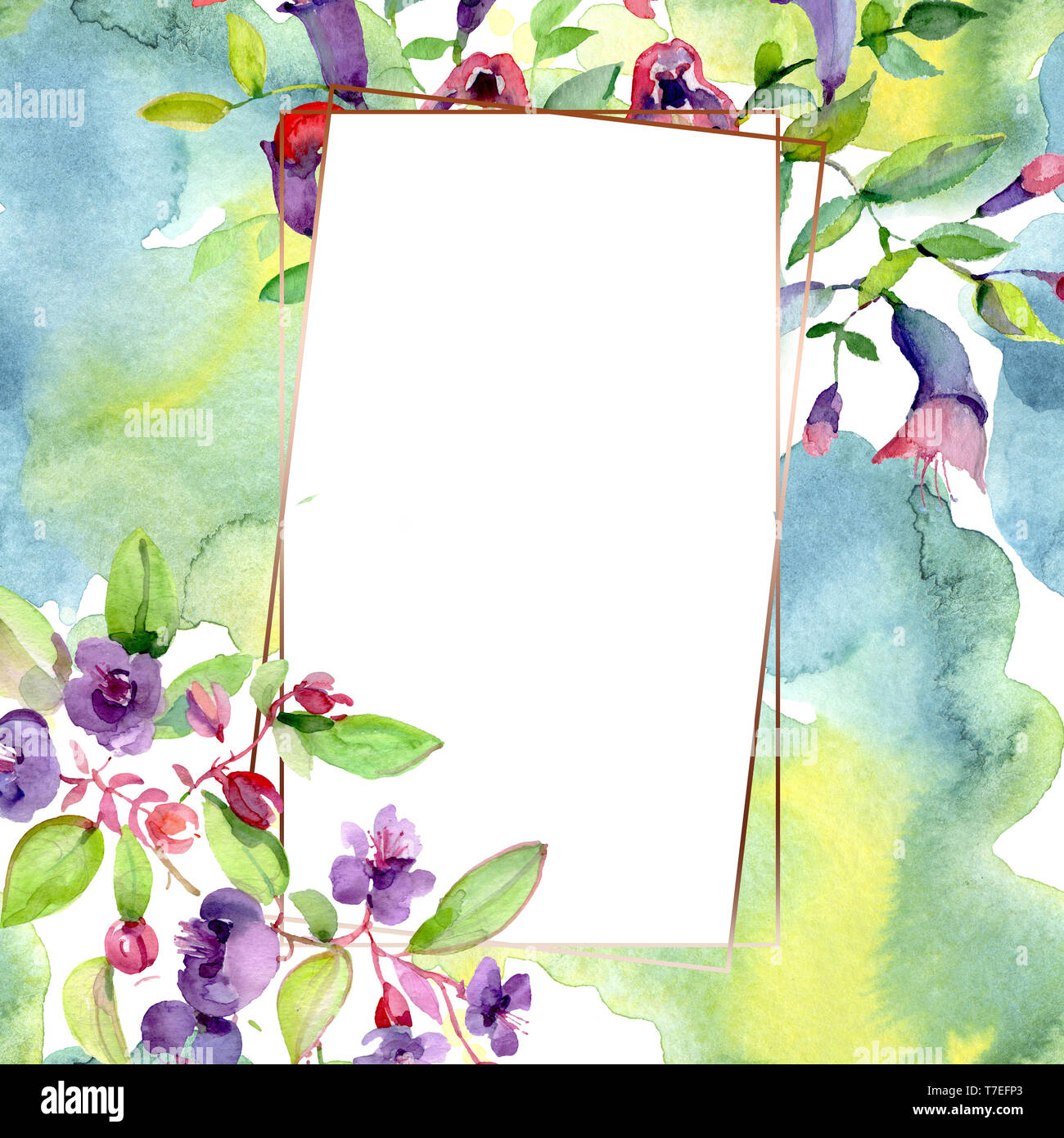 Bouquet floral botanical flowers. Wild spring leaf wildflower isolated ...