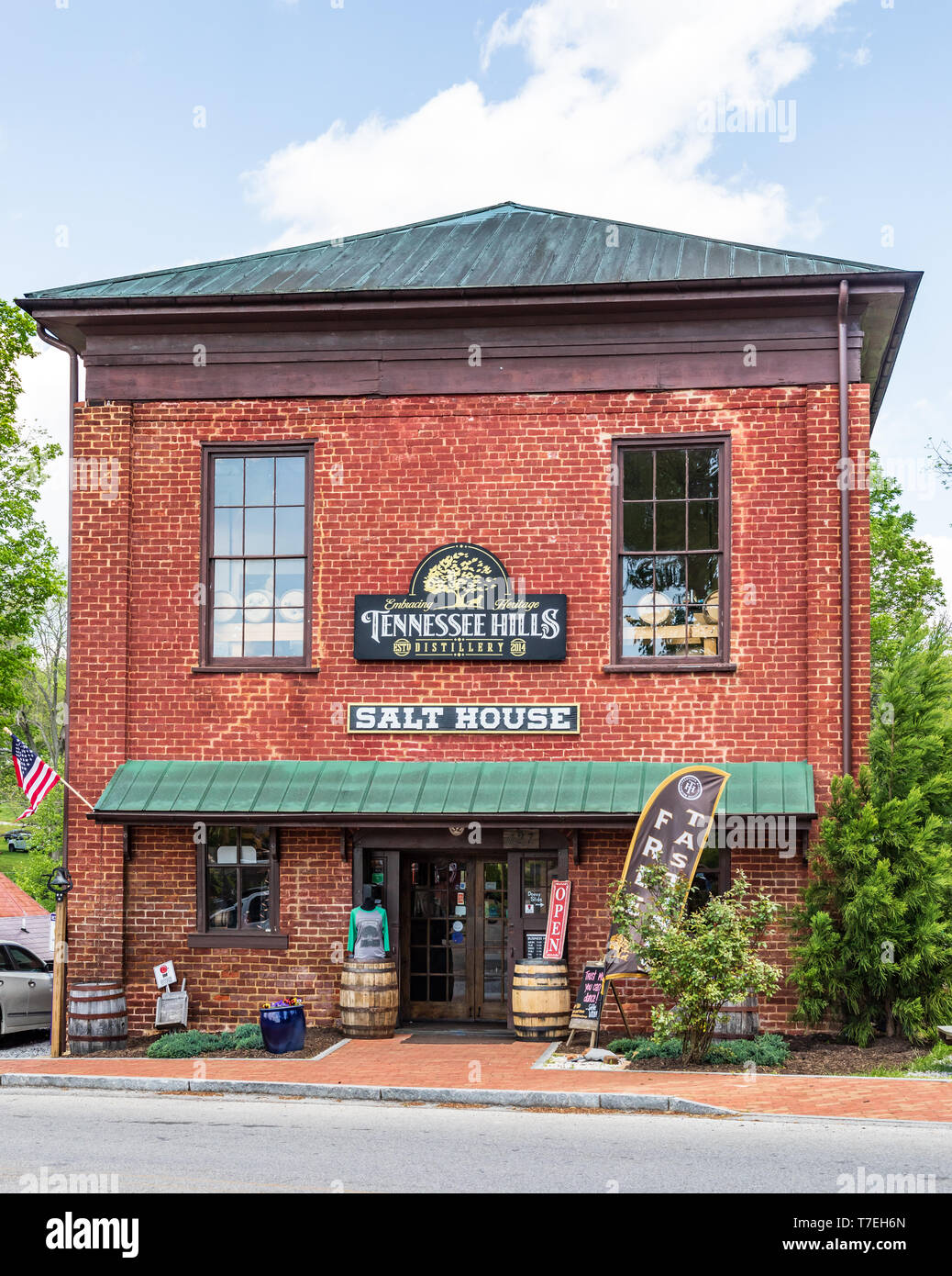 JONESBOROUGH, TN, USA-4/28/19: This building was built in 1840 by ...