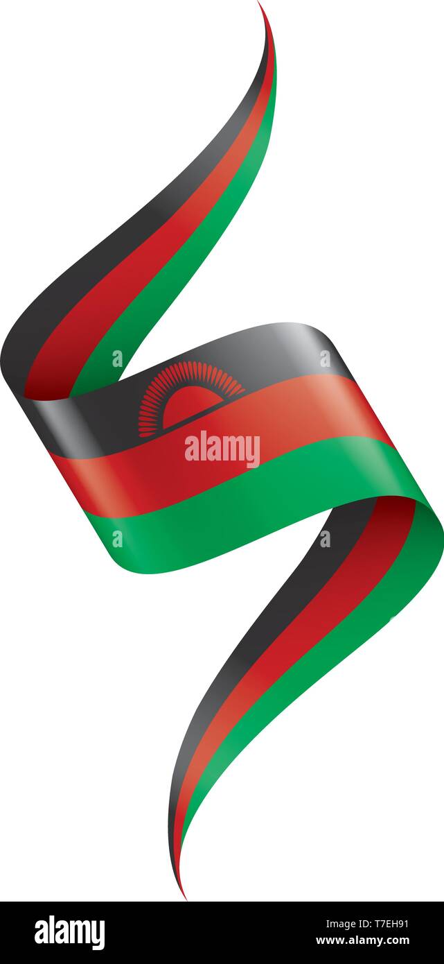 Malawi Flag Vector Illustration On A White Background Stock Vector