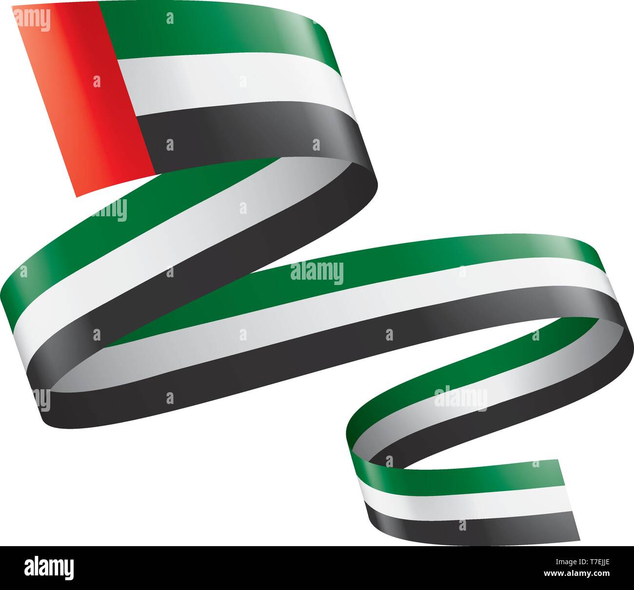 United arab emirates ribbon flag hi-res stock photography and images ...