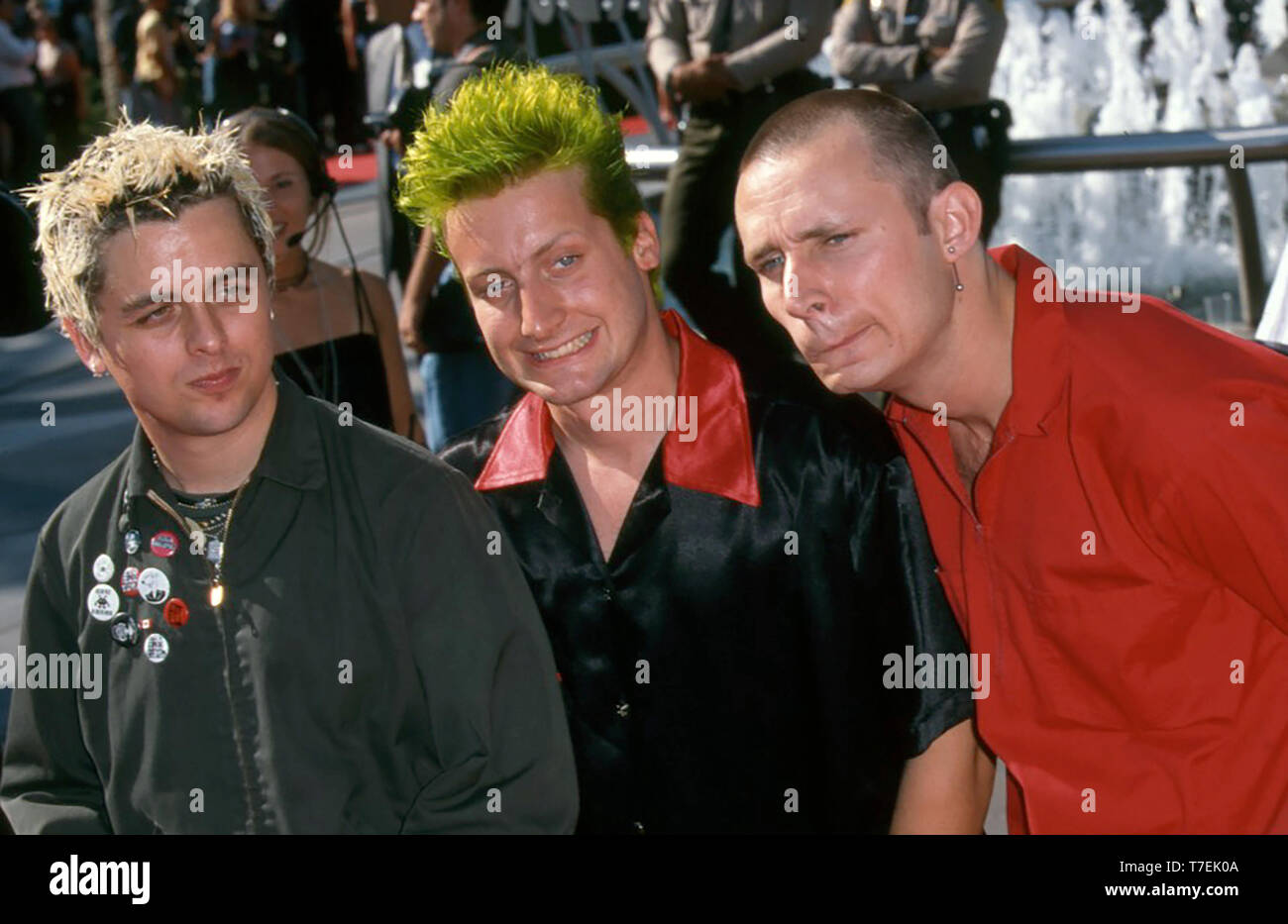 GREEN DAY American rock group in 1998. Photo: Jeffrey Mayer Stock Photo ...
