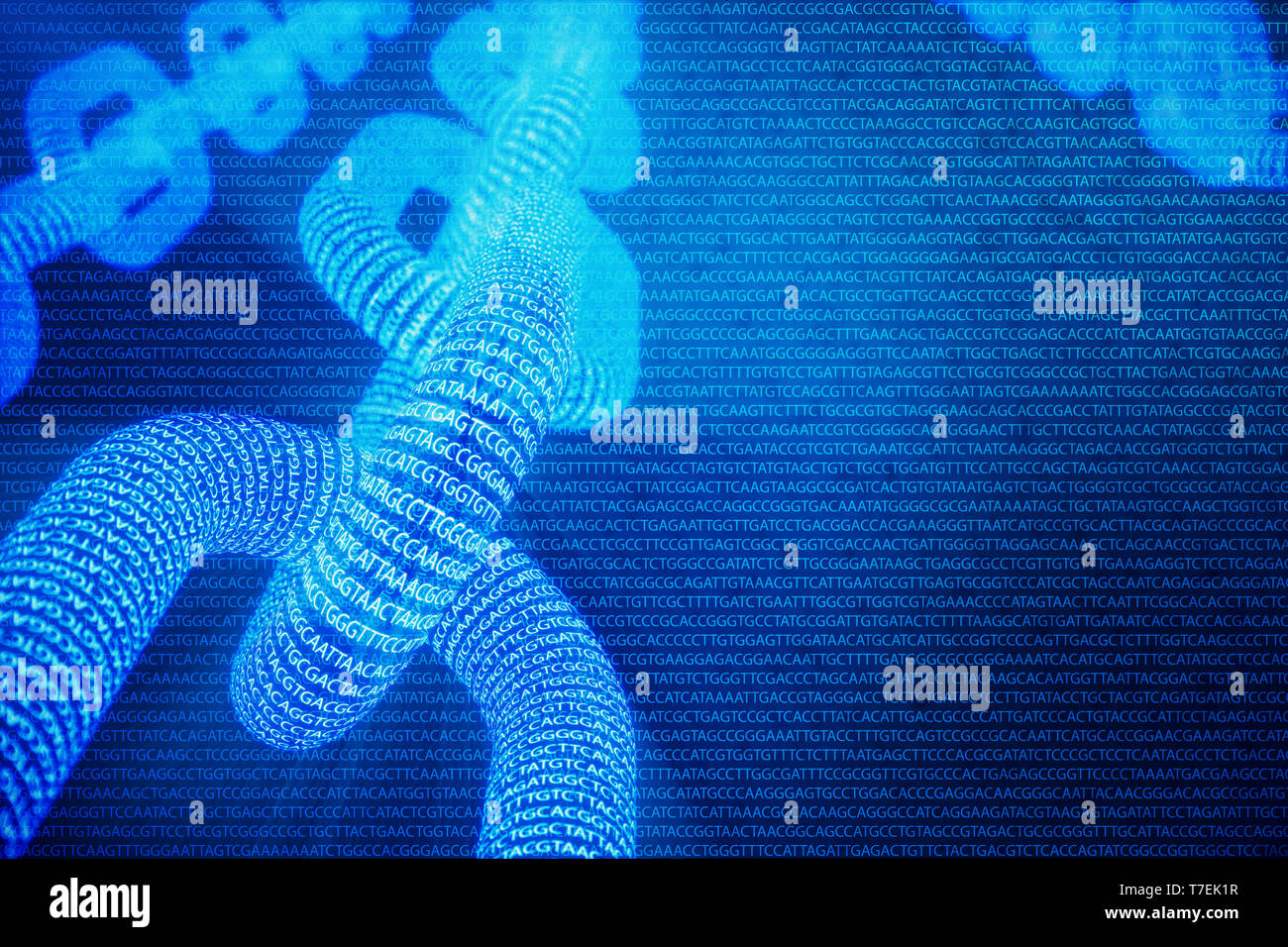 Abstract background with chain concept. Medical Blockchain. DNA Base ...