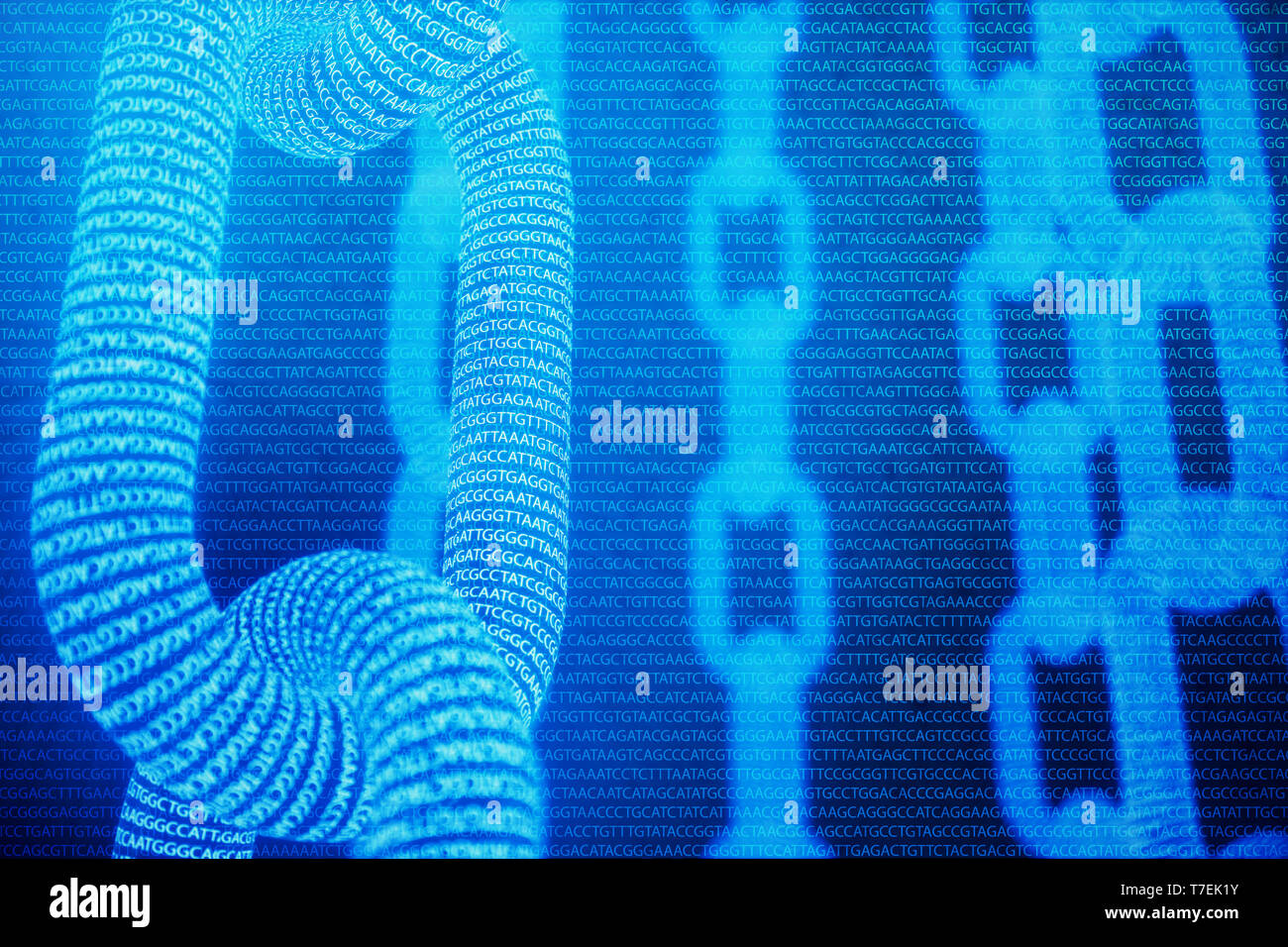 Abstract background with chain concept. Medical Blockchain. DNA Base ...