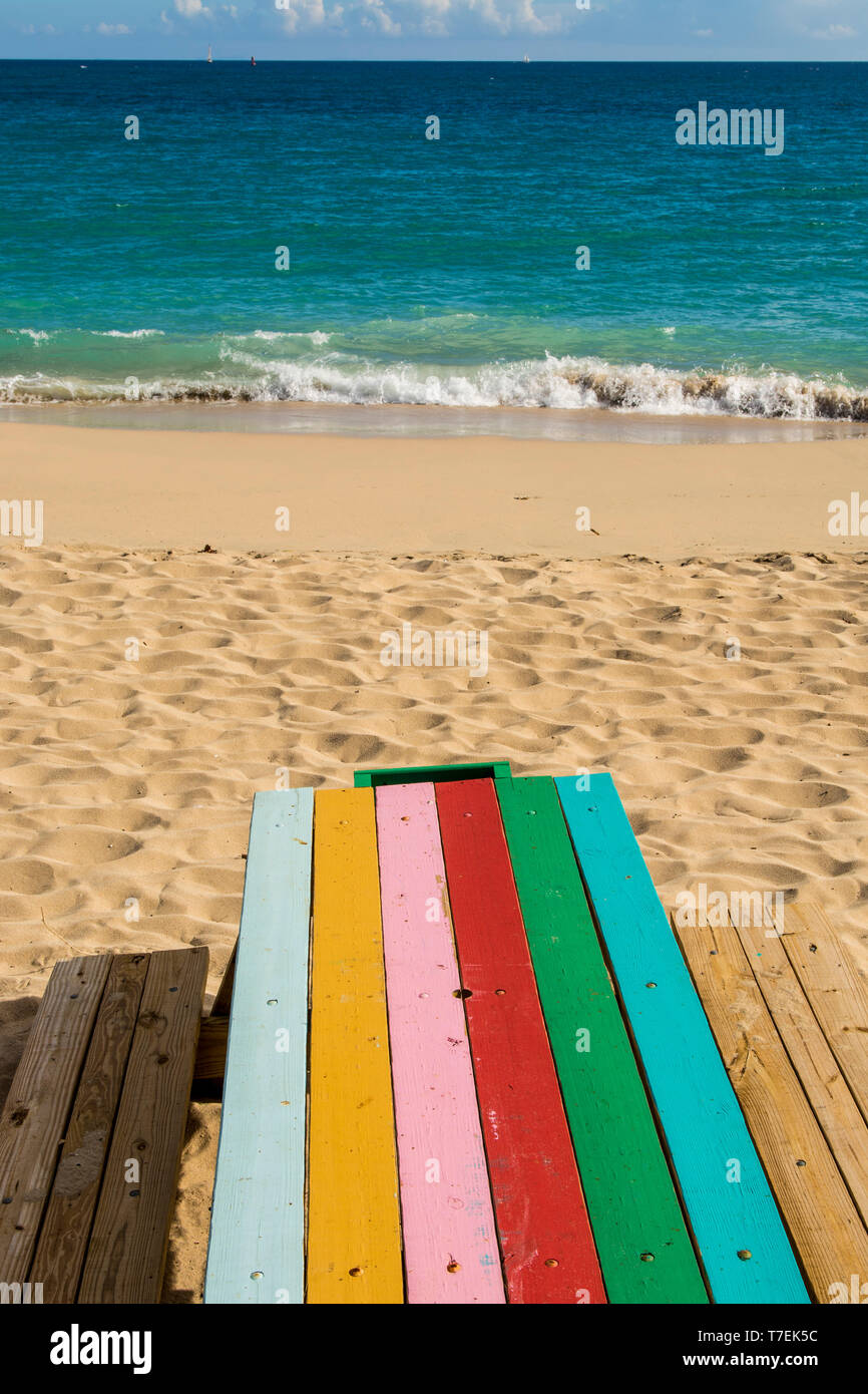 Picnic table, Marriott's Frenchman's Reef & Morning Star Beach Resort ...