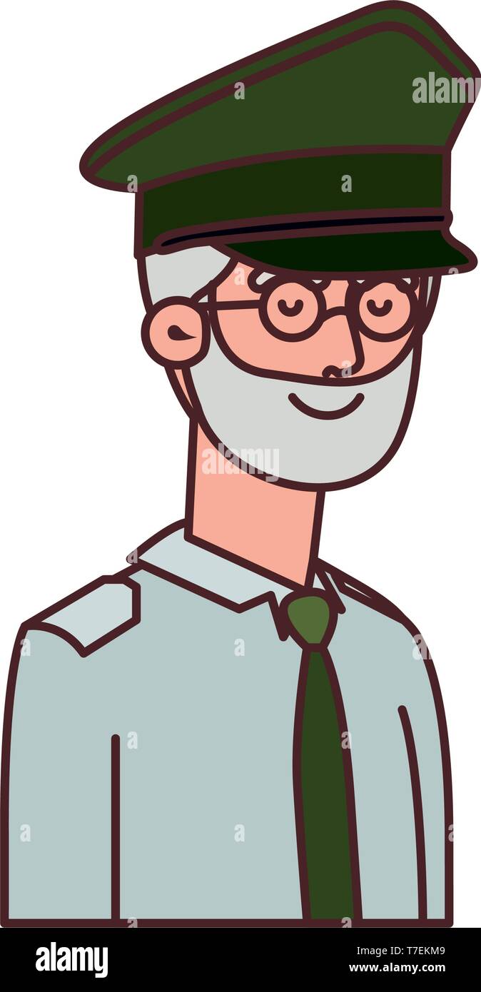veteran war old man avatar character Stock Vector Image & Art - Alamy