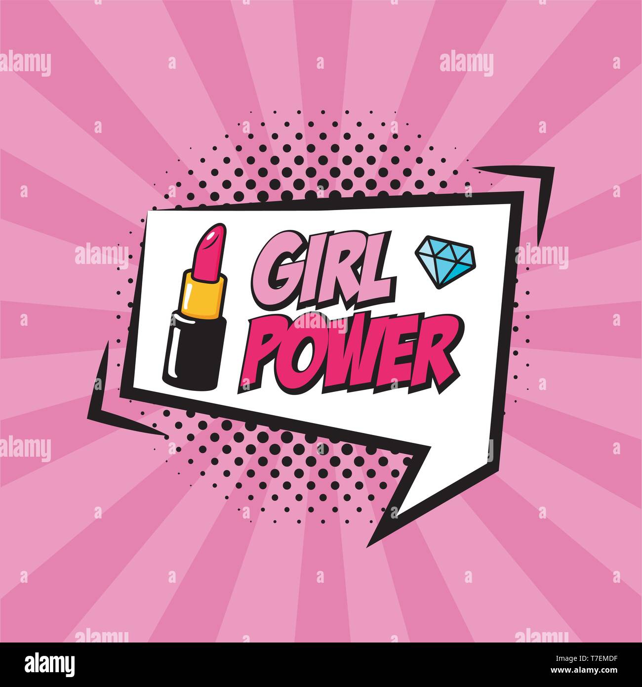 girl power pop art Stock Vector Image & Art - Alamy
