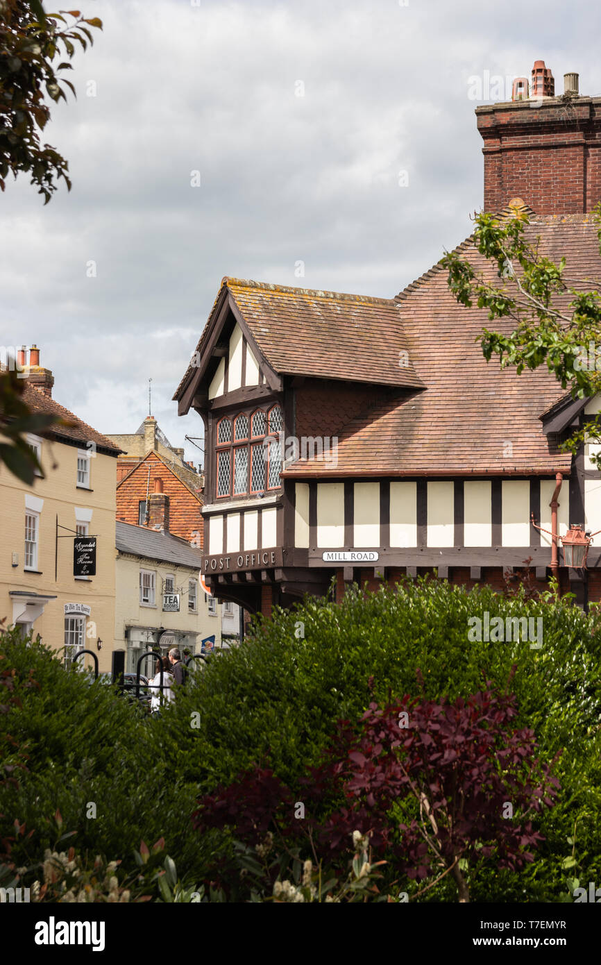 A Tudor style post office shop front Stock Photo - Alamy