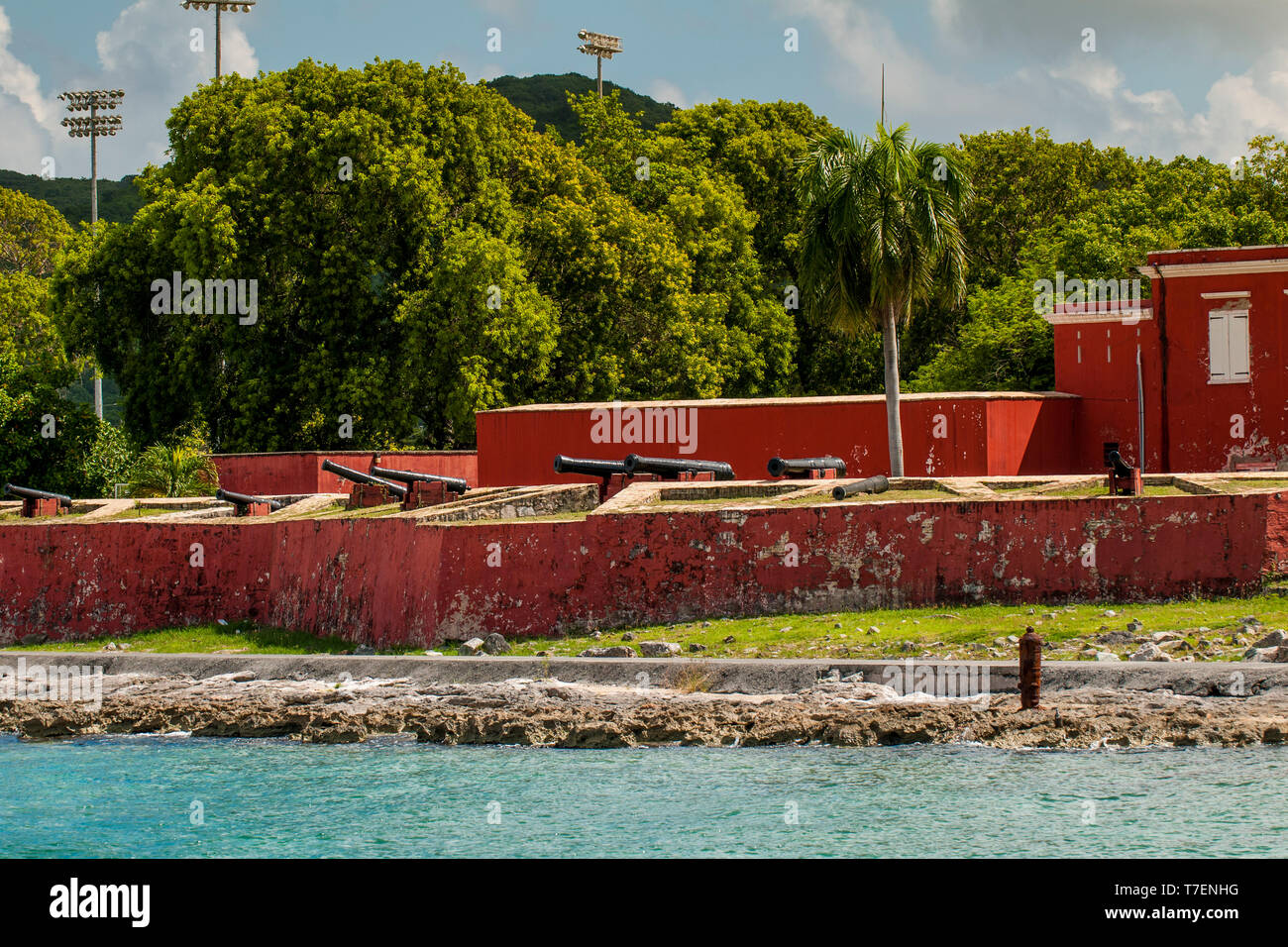 Fort Frederik Museum Historic Site, downtown Frederiksted, St. Croix ...