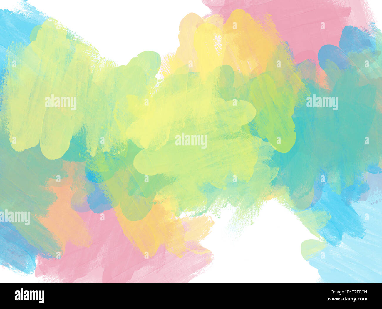 Abstract brush texture painting on white color background Stock Photo ...